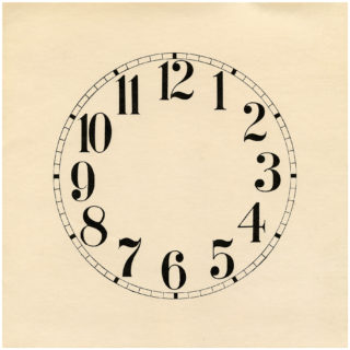 16 Clock Face Images - Print Your Own! - The Graphics Fairy