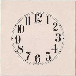 Clock Face - The Graphics Fairy