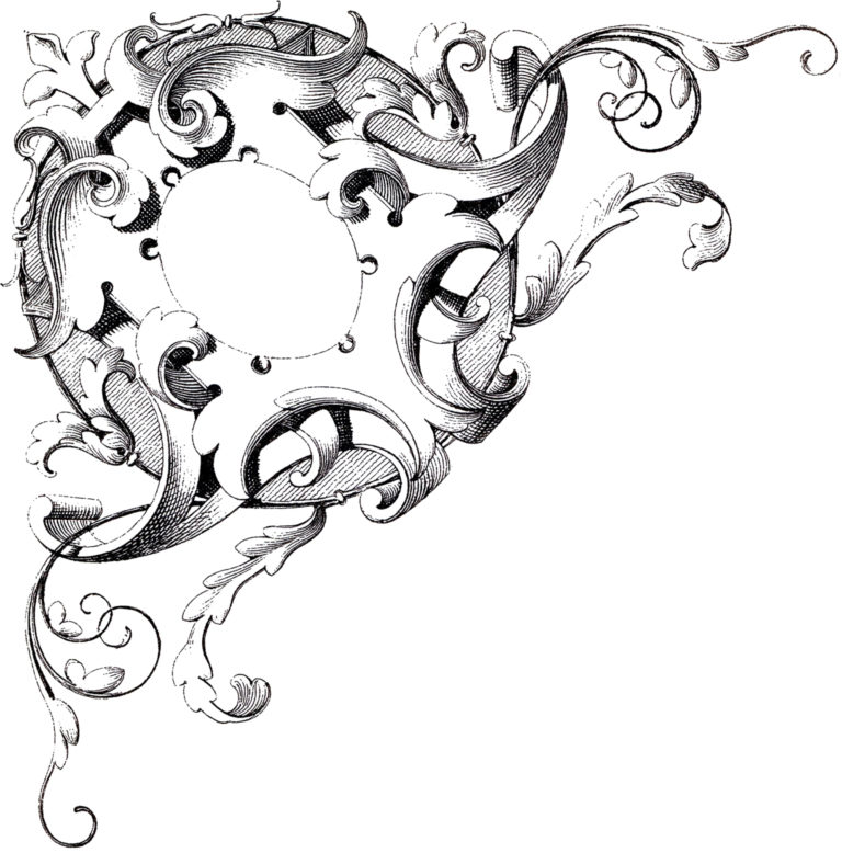 14 Free Corner Designs! - The Graphics Fairy