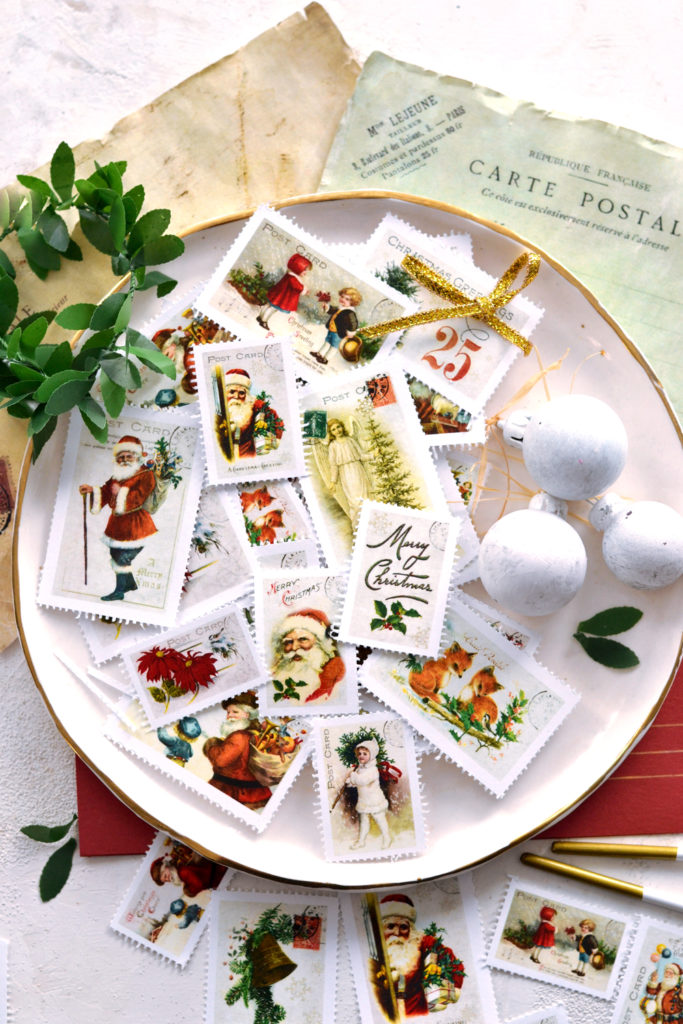 Vintage Christmas Stamps Printable! - The Graphics Fairy