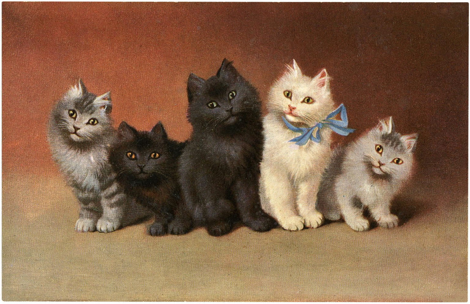24 Beautiful Vintage Cat Pictures! - The Graphics Fairy