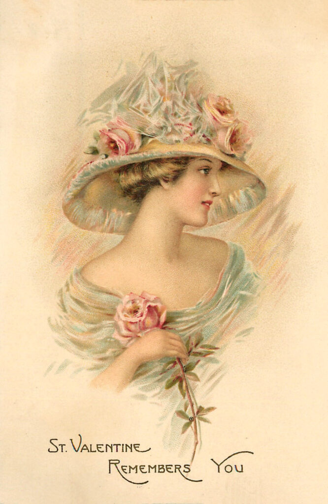 10 Vintage Valentine Lady Images! - The Graphics Fairy