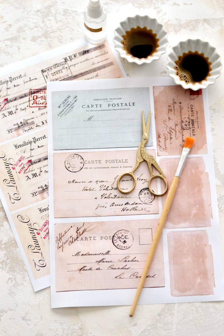 How to Age Paper: Ephemera! - The Graphics Fairy