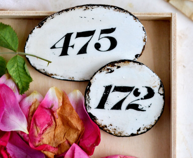 DIY Faux Metal Number Tags! - The Graphics Fairy