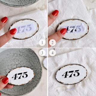 DIY Faux Metal Number Tags! - The Graphics Fairy