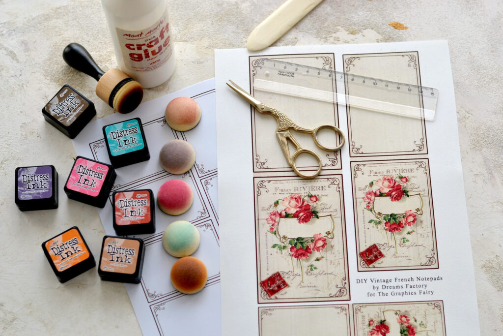 DIY Notepads (with Pretty Printable!) - The Graphics Fairy