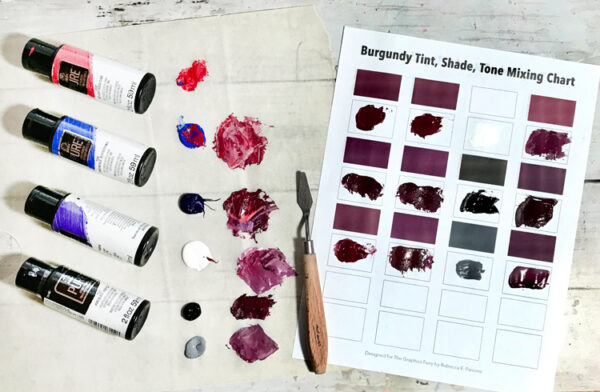 How to Make the Color Burgundy! - The Graphics Fairy