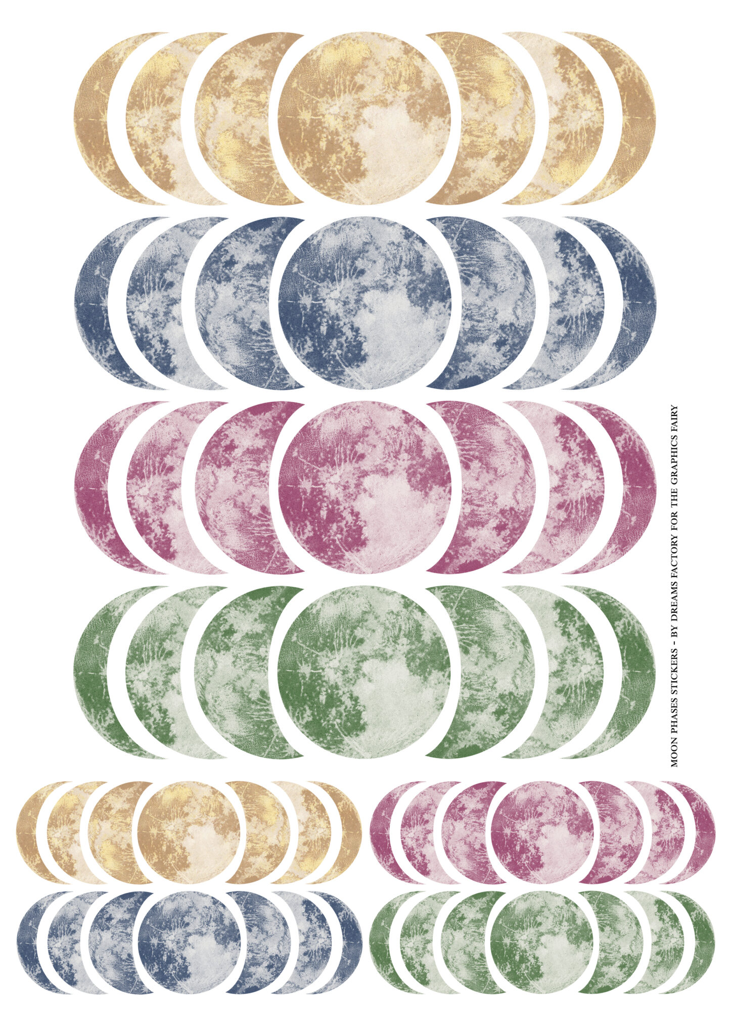 Moon Craft Ideas - Moon Phases Cards! - The Graphics Fairy