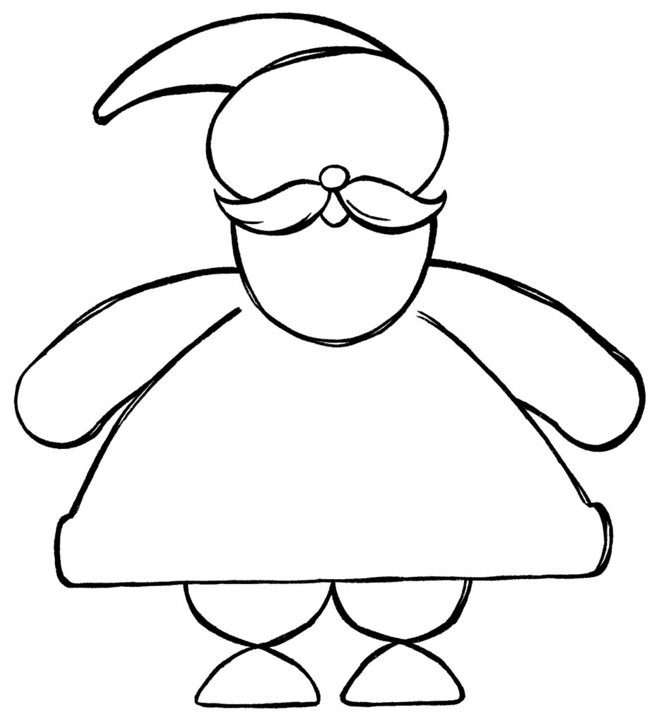 Santa Drawing {6 Easy Steps}! - The Graphics Fairy