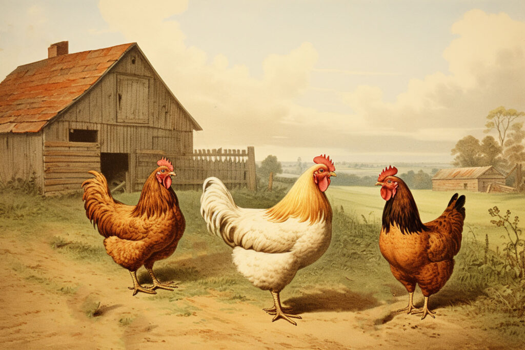 11 Vintage Style Chicken Clipart! - The Graphics Fairy