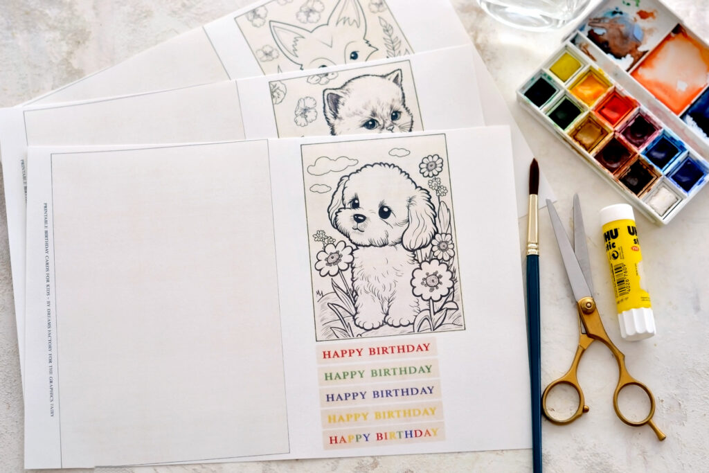 Printable Birthday Cards for Kids! - The Graphics Fairy