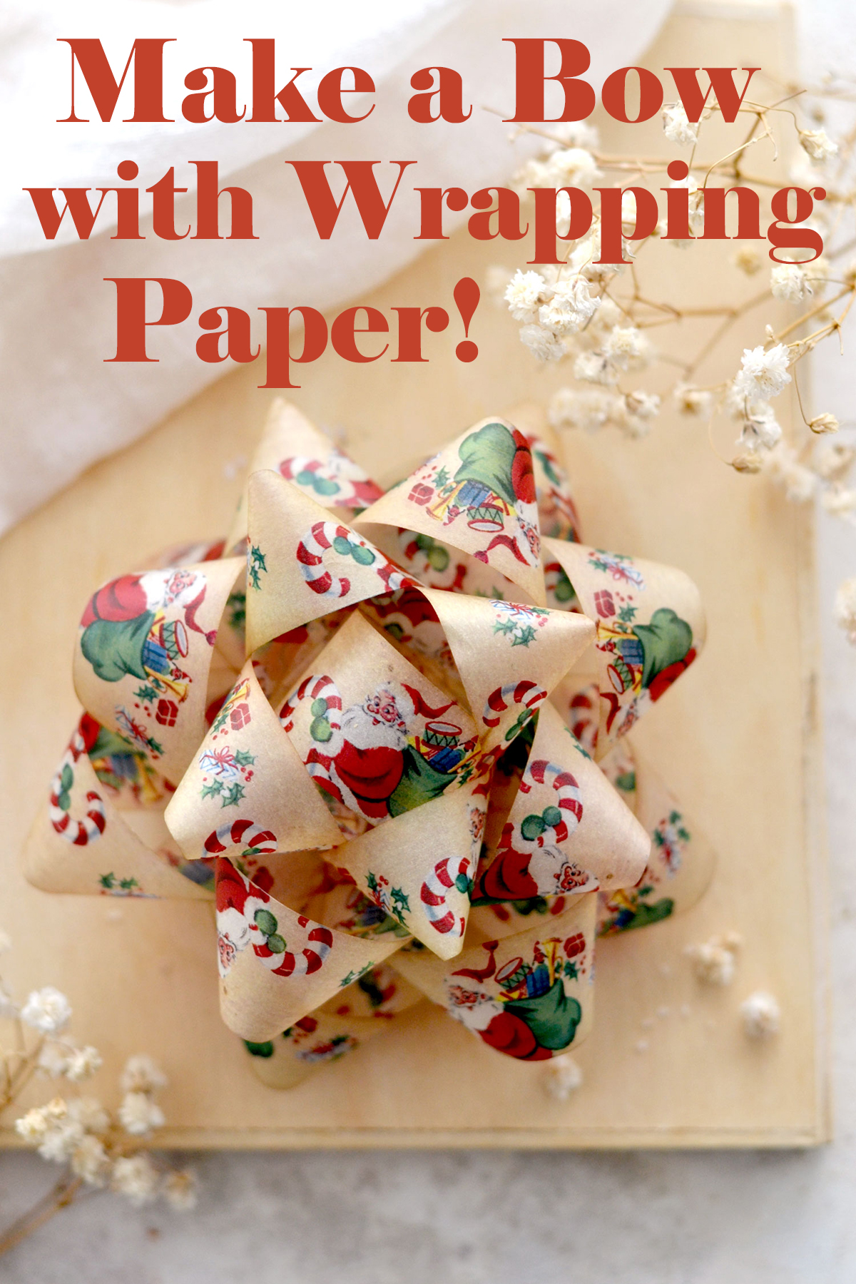 How to make a Bow out of Wrapping Paper! - The Graphics Fairy