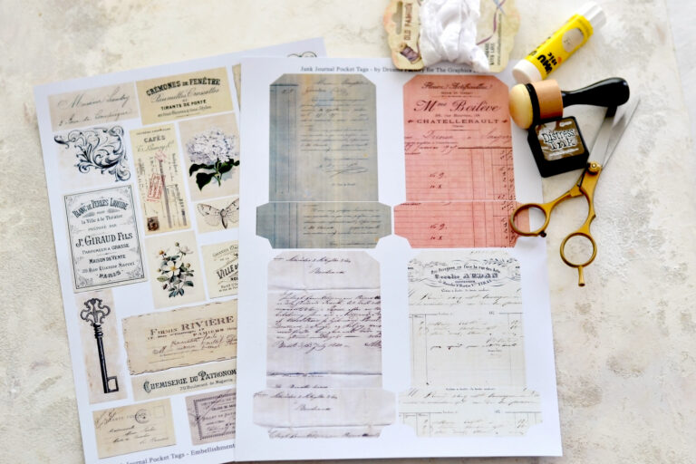 Junk Journal Pockets: (Free Printables!) - The Graphics Fairy