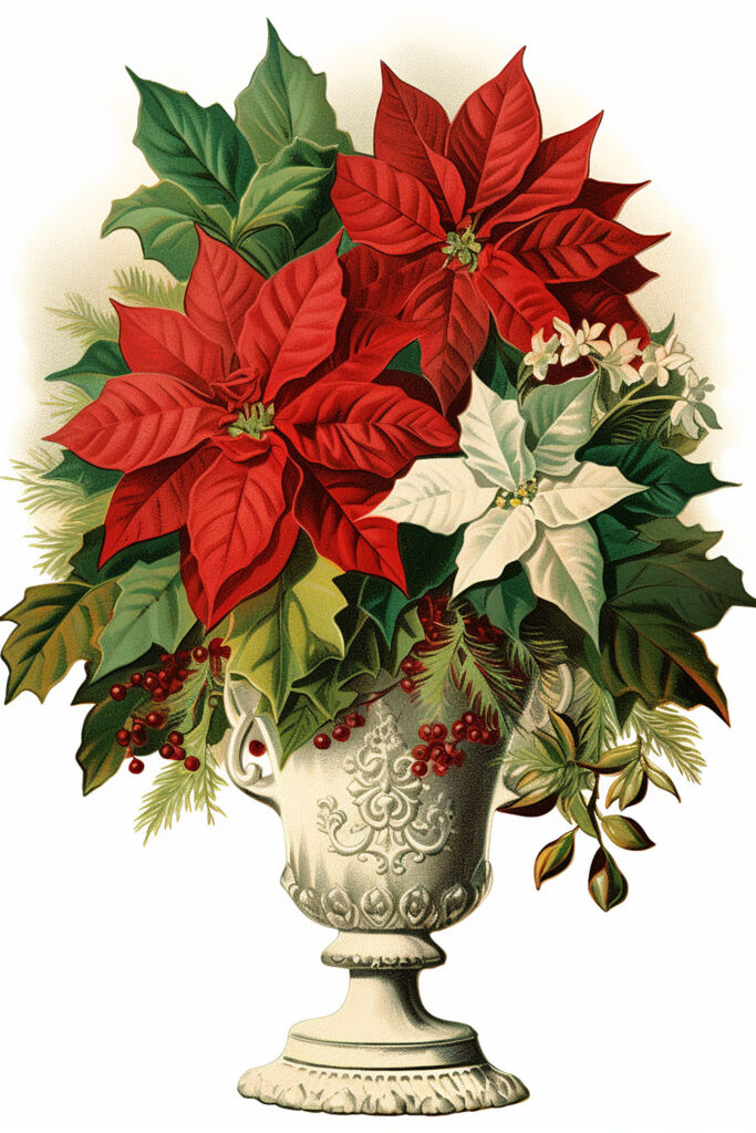 14 Poinsettia Clipart! - The Graphics Fairy