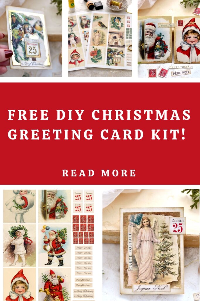 Christmas Greeting Card Ideas: (Free Kit)! - The Graphics Fairy