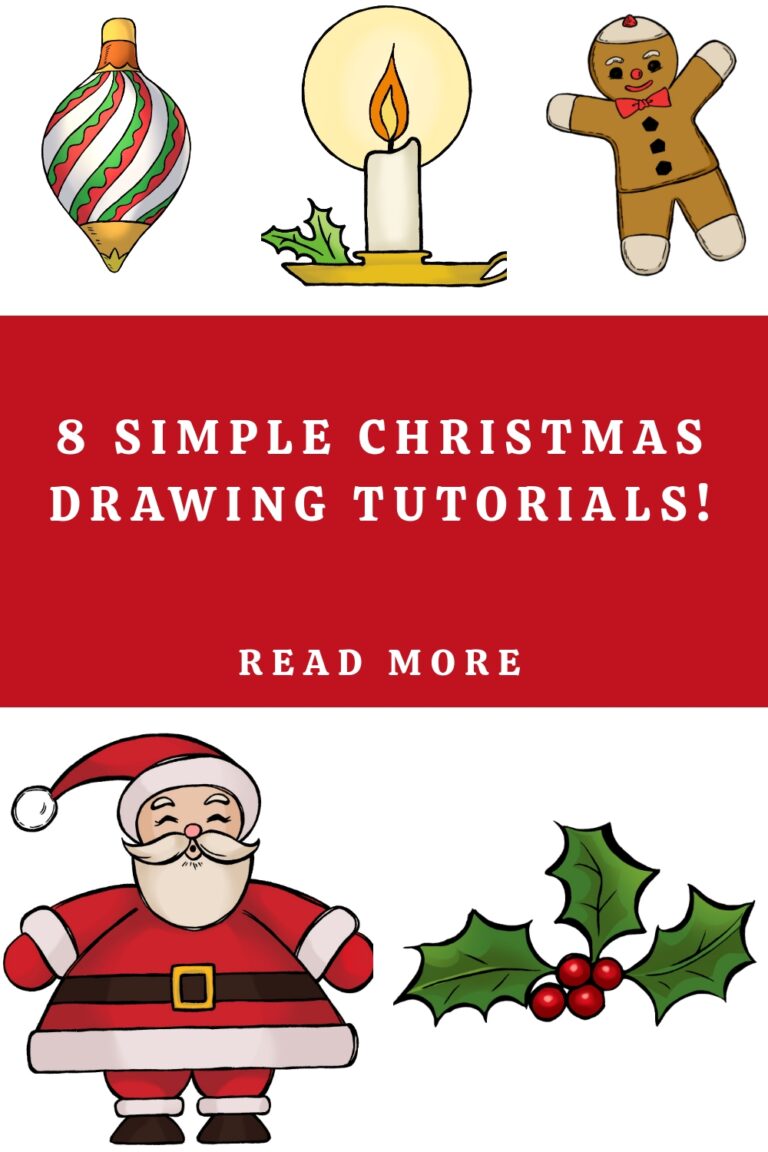 8 Christmas Drawing Ideas! - The Graphics Fairy