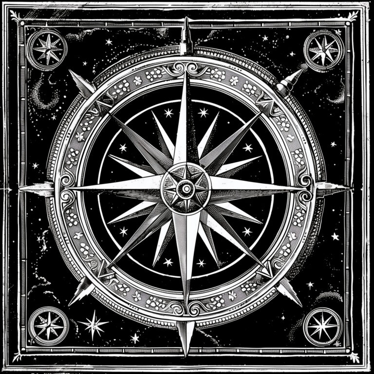 11 Vintage Compass Rose Images! - The Graphics Fairy