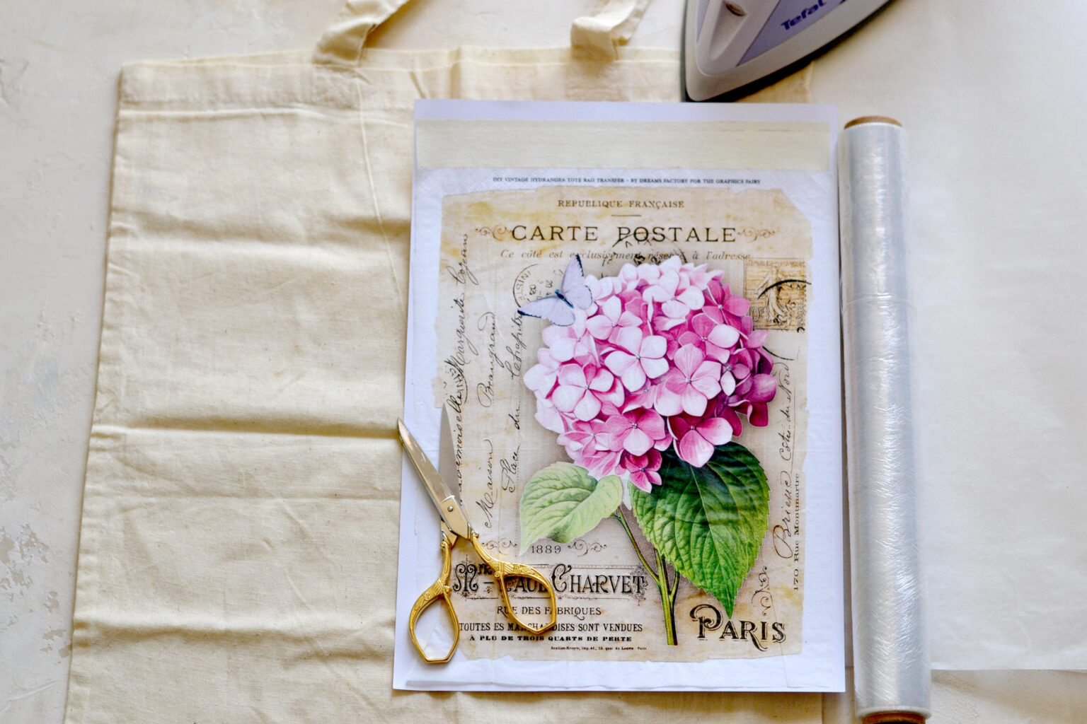 DIY Tote Bag: Image Transfer! - The Graphics Fairy