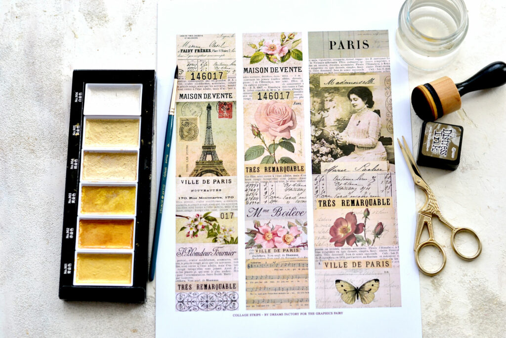 DIY Paper Collage Strips! - The Graphics Fairy