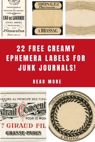 23 Vintage Creamy Ephemera Labels! - The Graphics Fairy