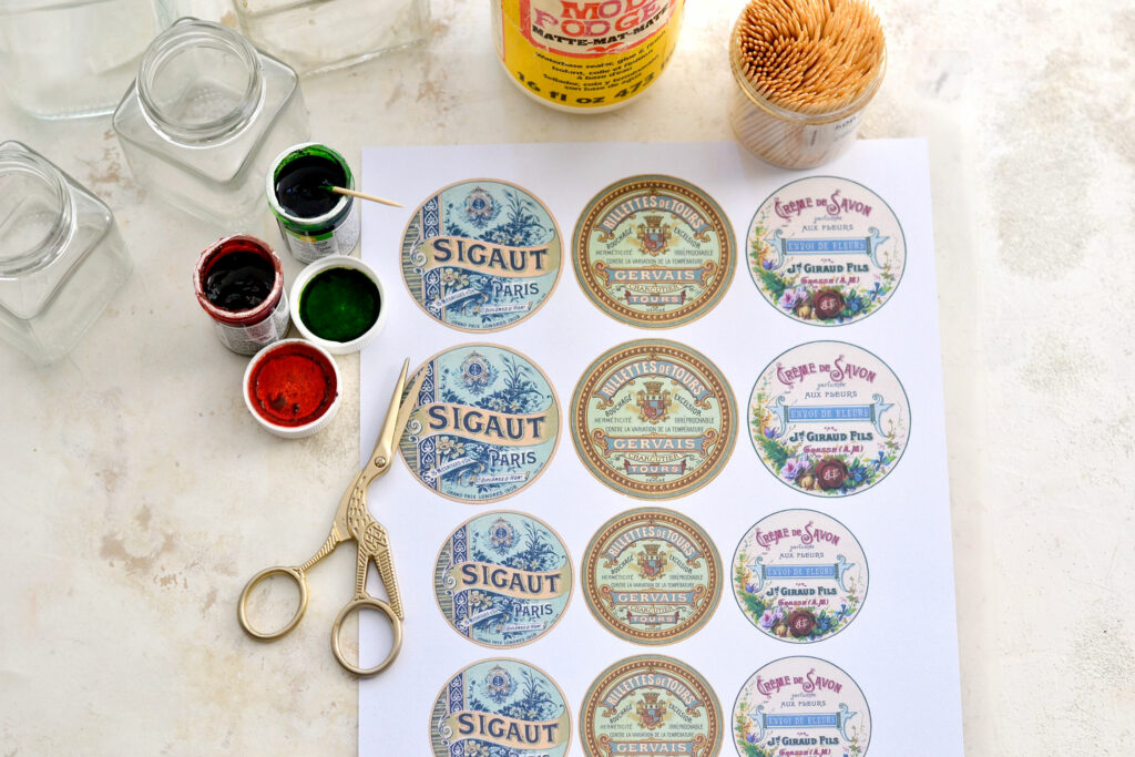 DIY Amber Glass Jars! - The Graphics Fairy