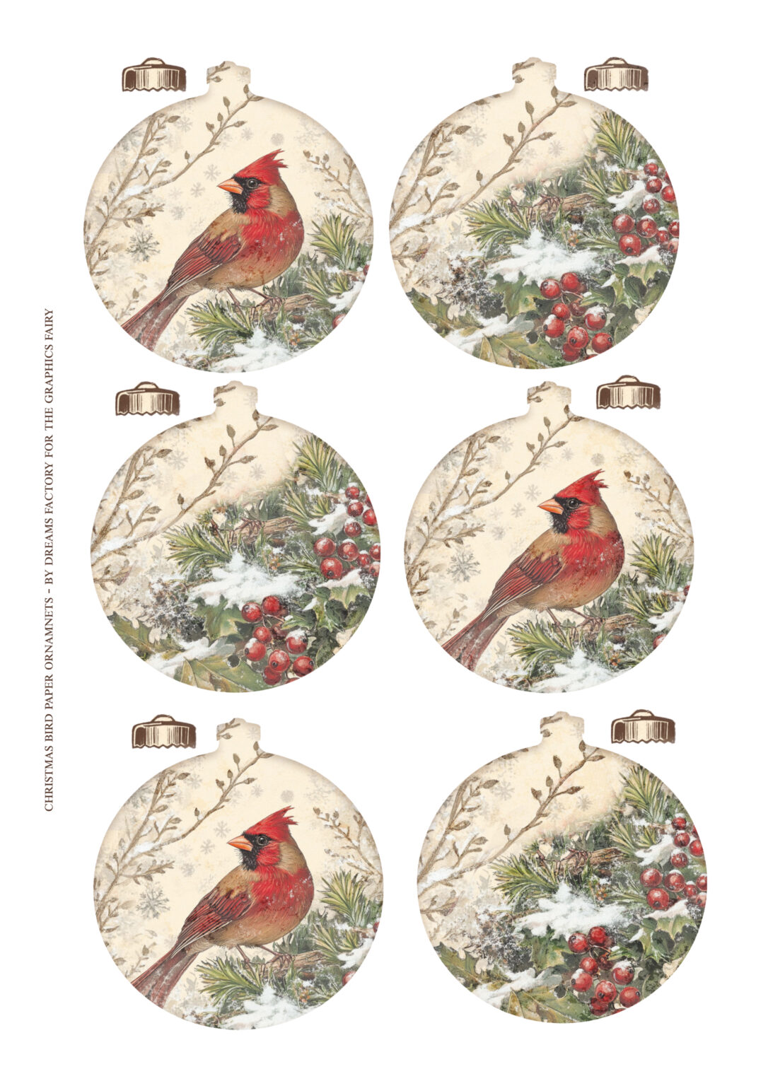 Printable Christmas Ornaments! - The Graphics Fairy