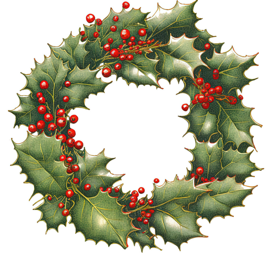 20 Merry Christmas Holly Images! - The Graphics Fairy