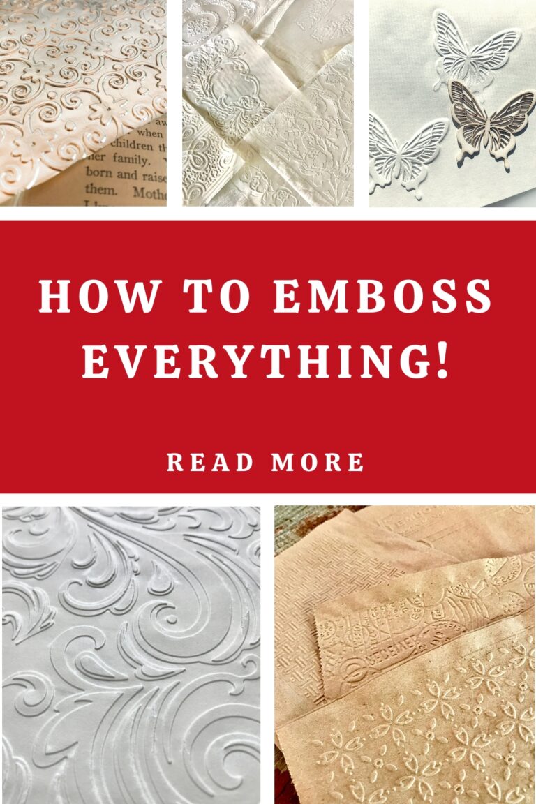 9 Embossing Techniques! - The Graphics Fairy