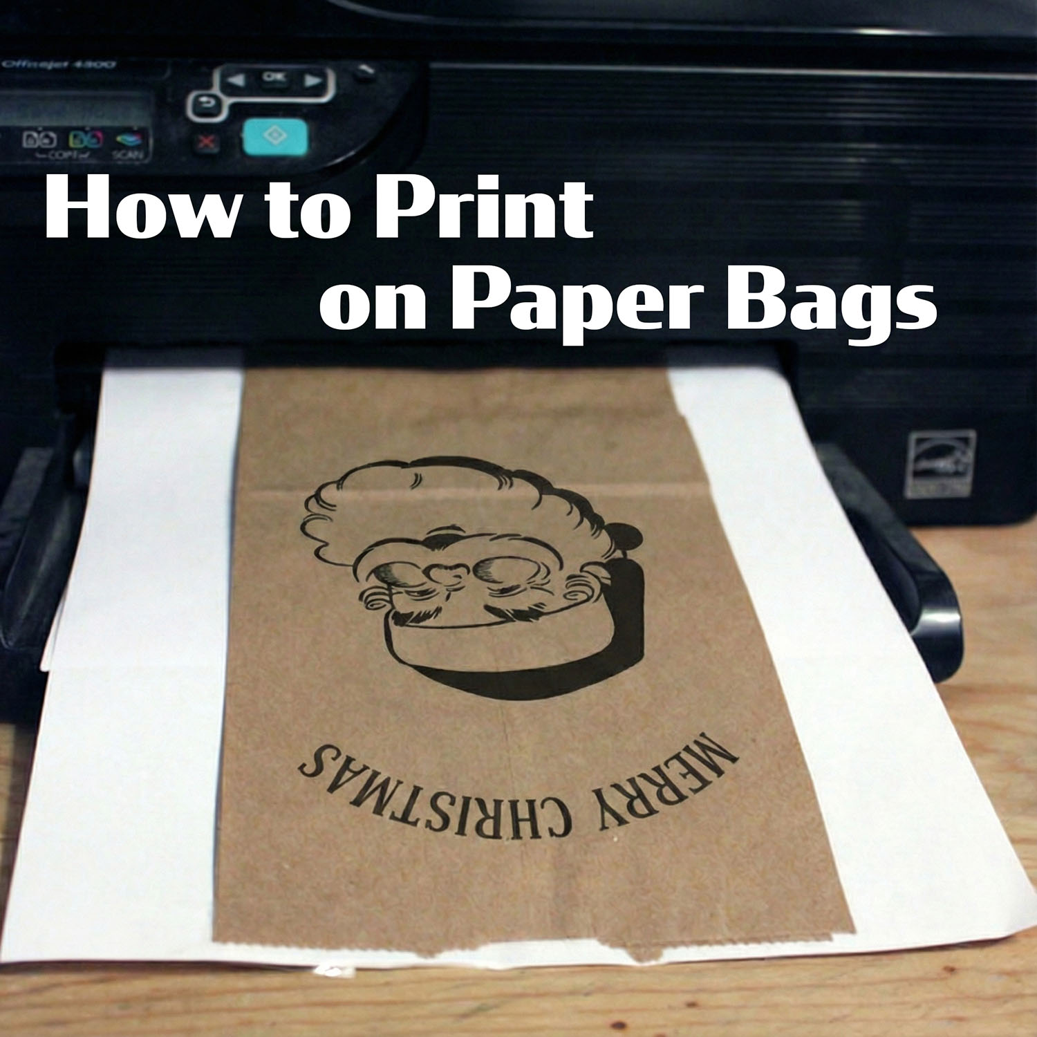 How to Print on Brown Paper Bags - Recycled Technique! - The Graphics Fairy