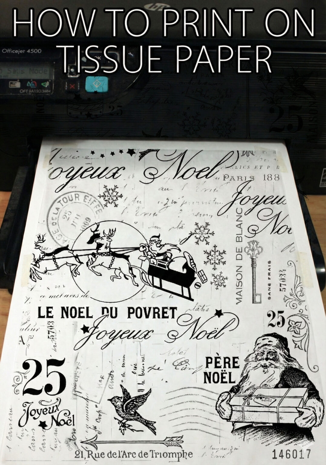 How to Print on Tissue Paper! - The Graphics Fairy